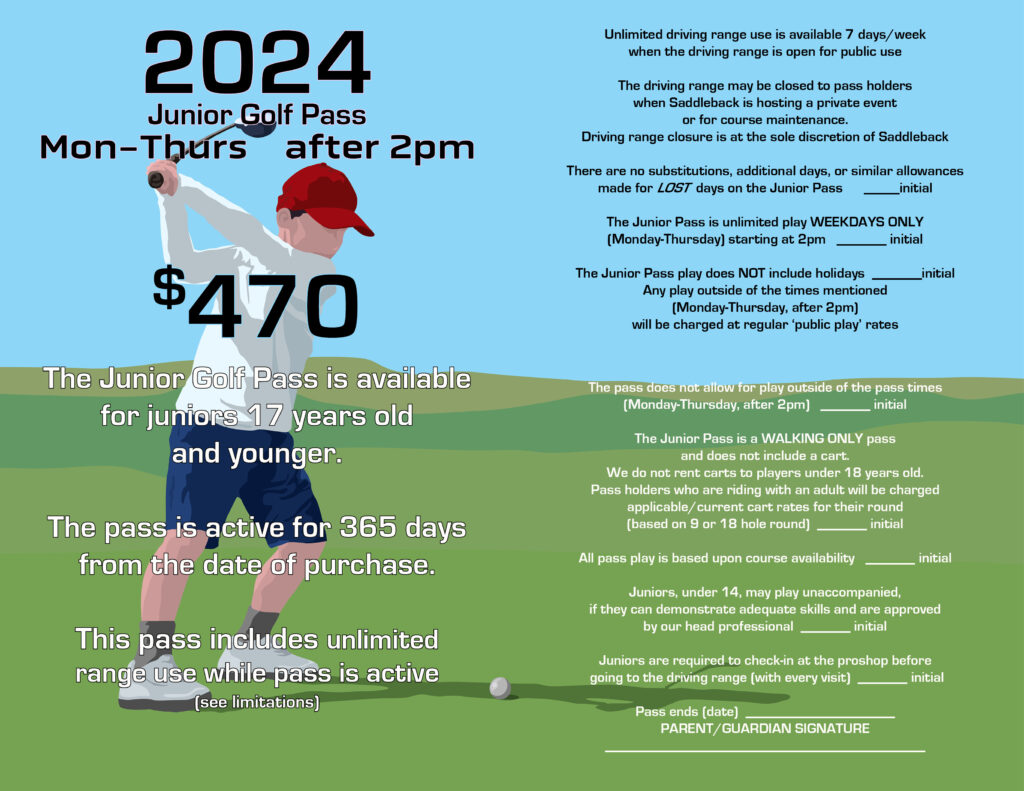 Rates - Saddleback Golf Club
